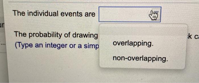 Solved Determine whether the following individual events are | Chegg.com