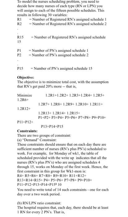 Solved will assign to cach of the fifteen possible | Chegg.com