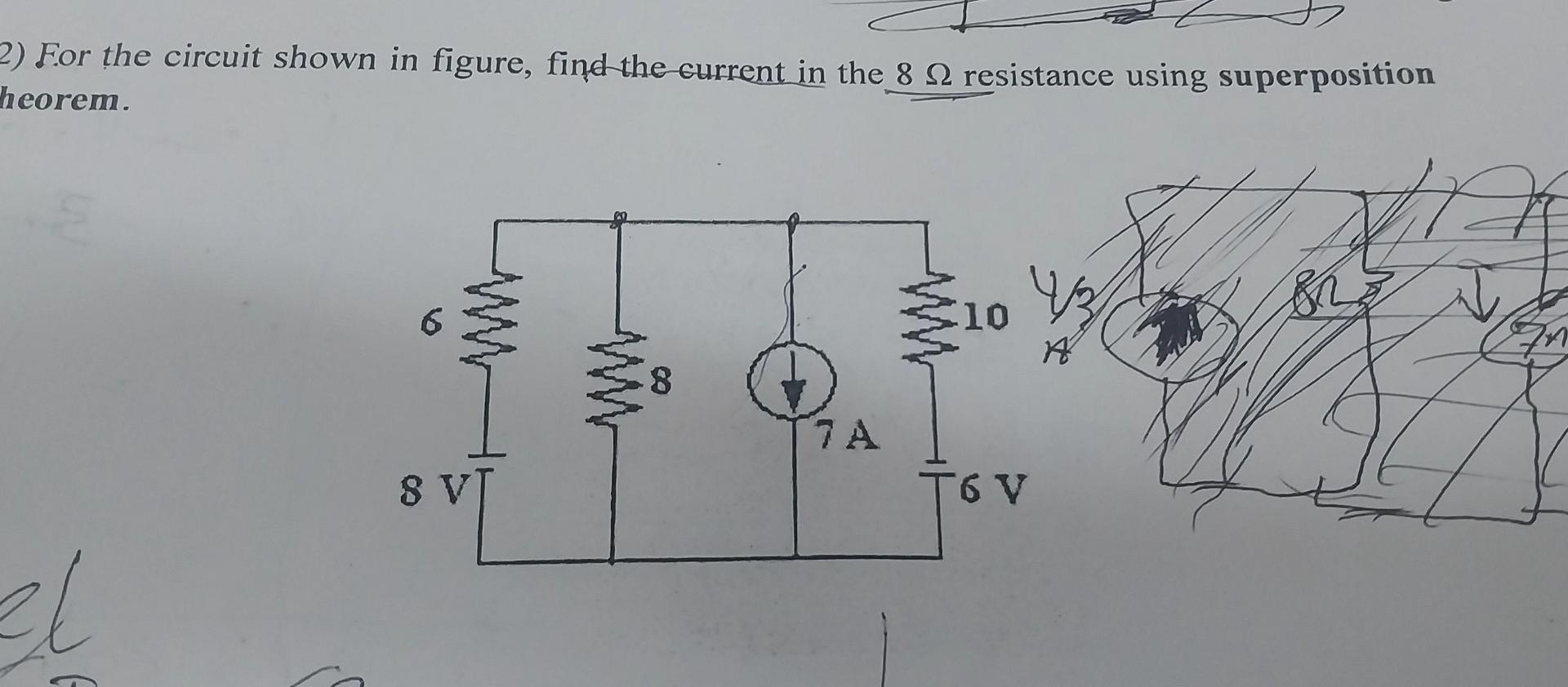 Solved For The Circuit Shown In Figure Find The Current In