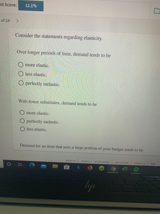 Solved Score: 12.1% 424 Consider the statements regarding | Chegg.com
