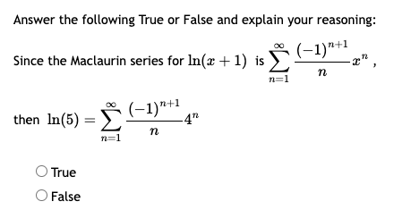 Solved Answer the following True or False and explain your | Chegg.com