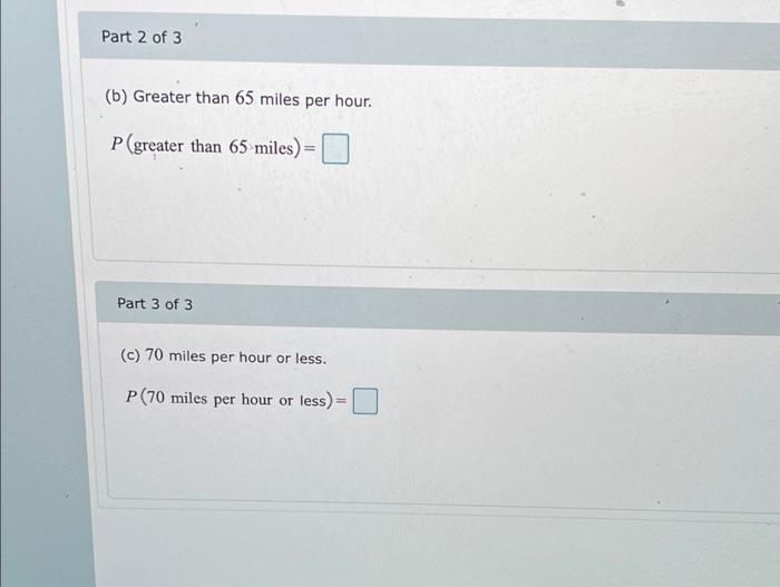 Solved Rural Speed Limits Rural speed limits for some states | Chegg.com