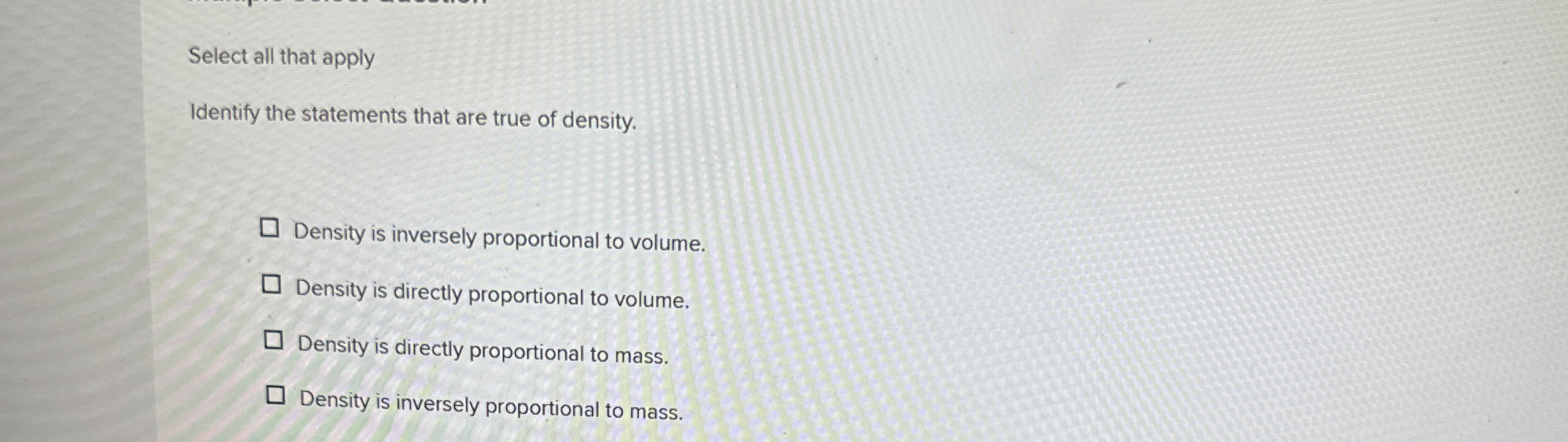Solved Select all that applyIdentify the statements that are | Chegg.com