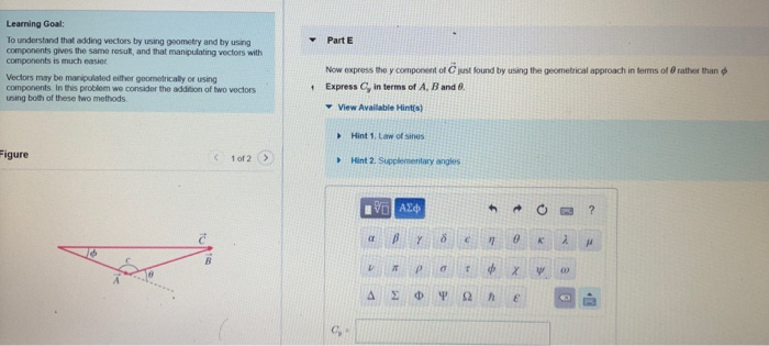 Solved Part E Learning Goal: To understand that adding | Chegg.com