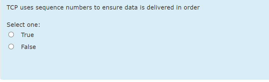 Solved TCP uses sequence numbers to ensure data is delivered | Chegg.com