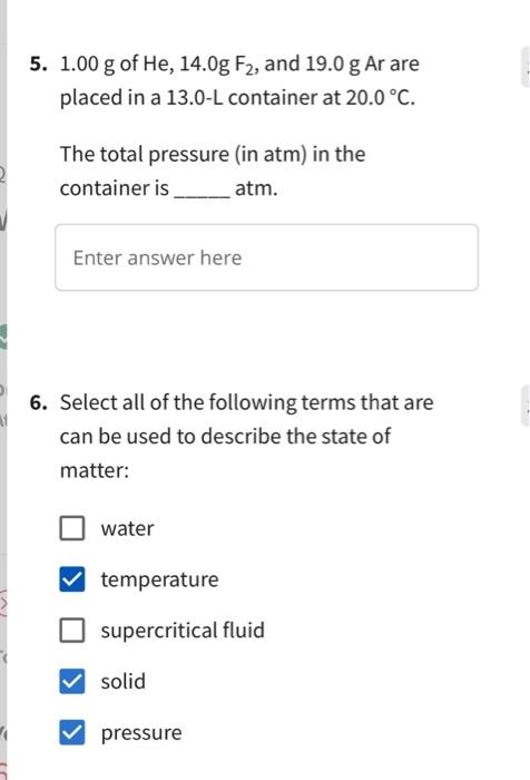 Solved 3. A gaseous compound containing hydrogen and carbon | Chegg.com