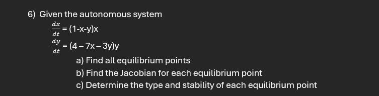 Given the autonomous | Chegg.com