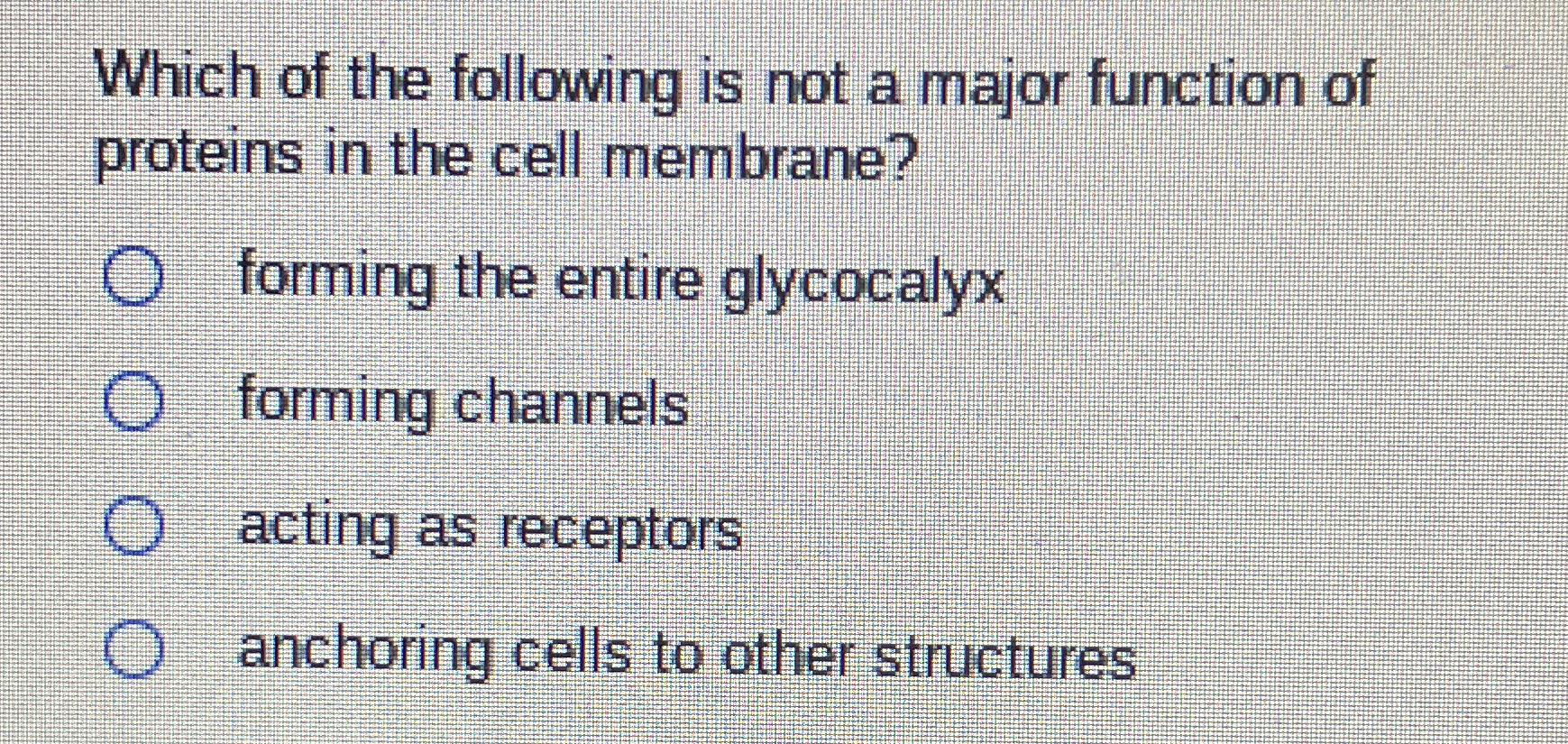 Solved Which of the following is not a major function of | Chegg.com