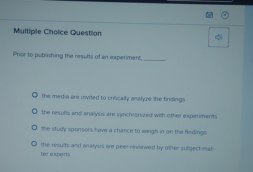 Solved Multiple Cholce QuestionPrior to publishing the | Chegg.com