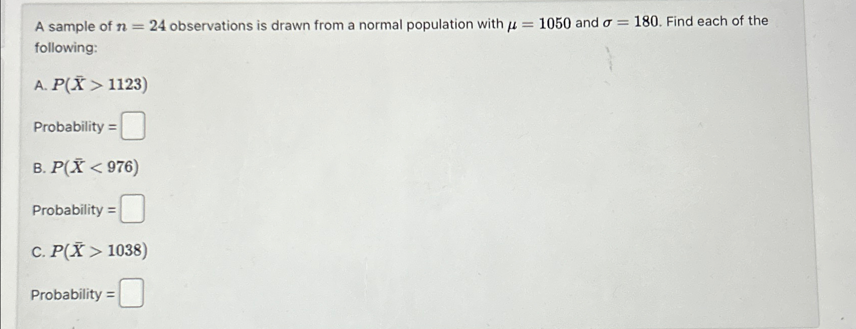 Solved A sample of n=24 ﻿observations is drawn from a normal | Chegg.com