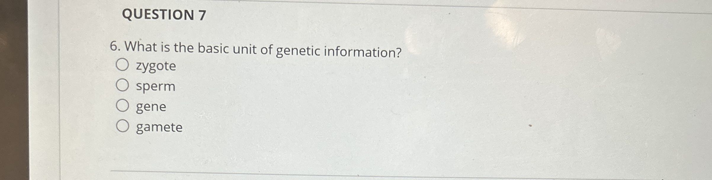 Solved QUESTION 76. ﻿What is the basic unit of genetic | Chegg.com
