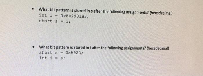 Solved For all the questions on this page, assume ints are | Chegg.com