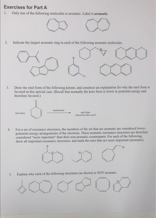 Solved Exercises for Part A 1. Only one of the following | Chegg.com