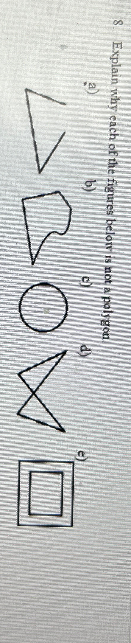 Solved Explain why each of the figures below is not a | Chegg.com