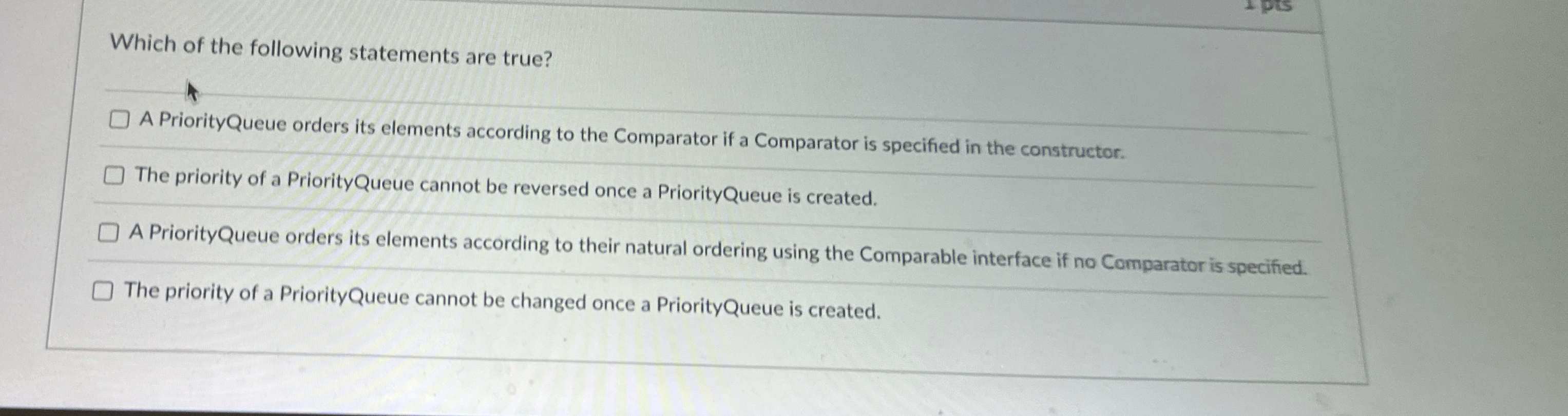 Solved Which Of The Following Statements Are Truea