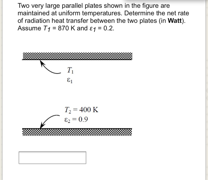 Solved Two very large parallel plates shown in the figure | Chegg.com