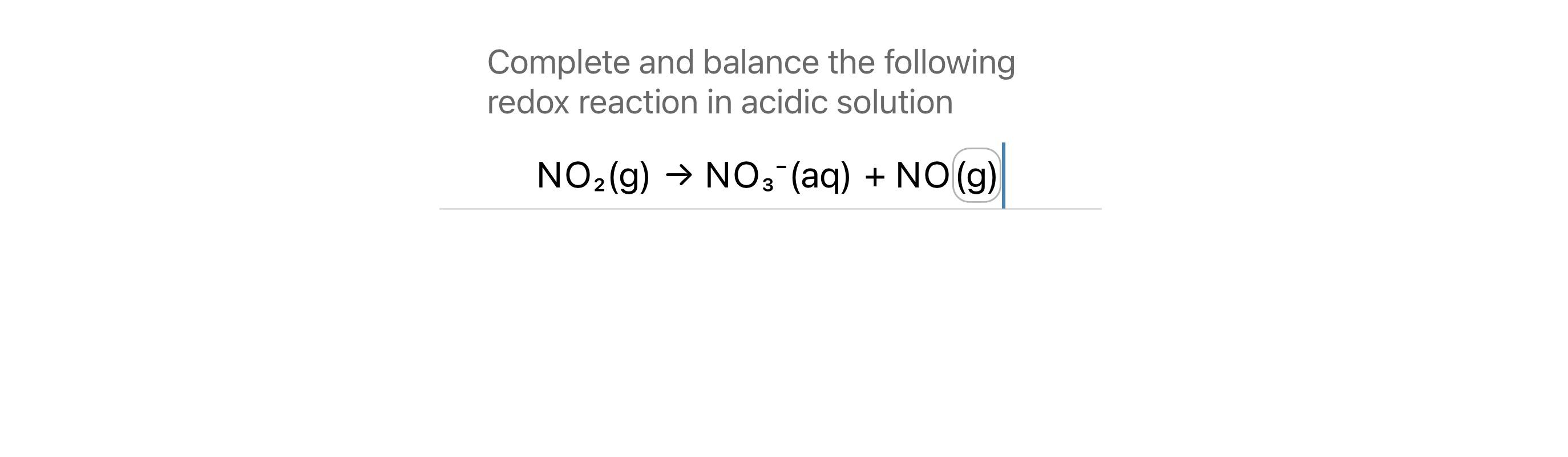 Solved Complete And Balance The Following Redox Reaction In