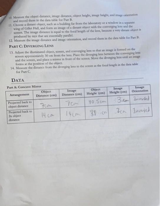 Solved Lenses and mirrors bend light in a predictable | Chegg.com