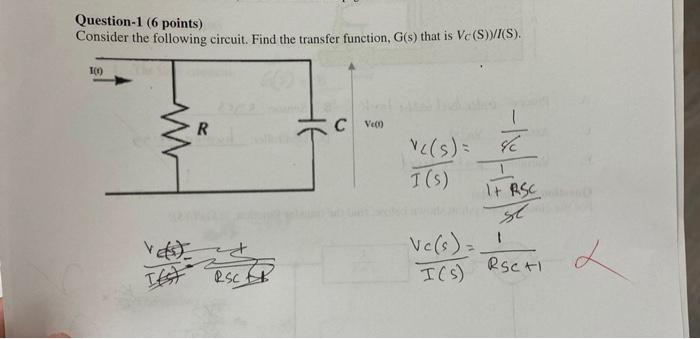 Solved Question-1 (6 points) Consider the following circuit. | Chegg.com
