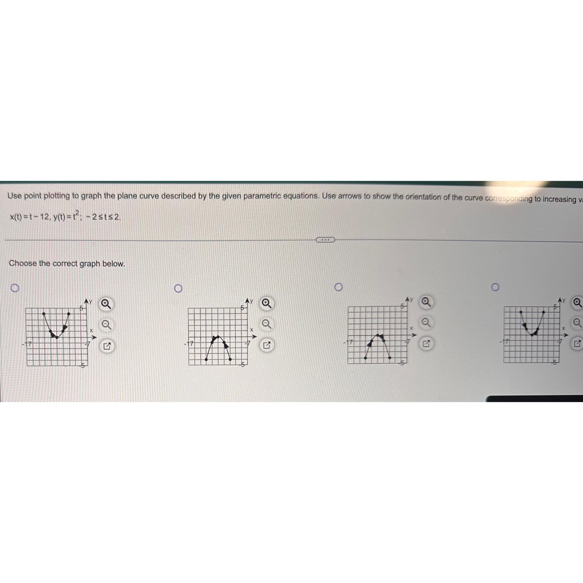 Solved In the following exercise eliminate the parameter t. | Chegg.com