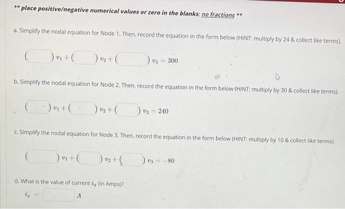 Solved Given R, = 612, use node-voltage analysis to compute | Chegg.com