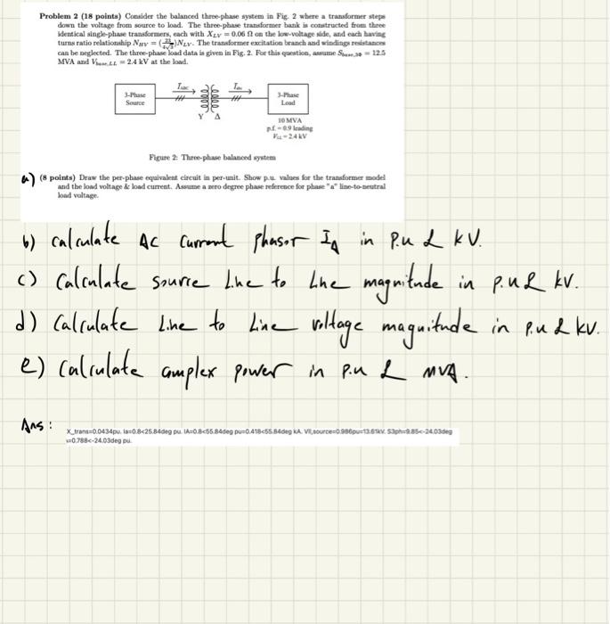 Solved Problem 2 (18 points) Convider the balanced | Chegg.com