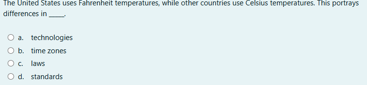 High Quality SOLUTION The United States uses Fahrenheit temperatures ...