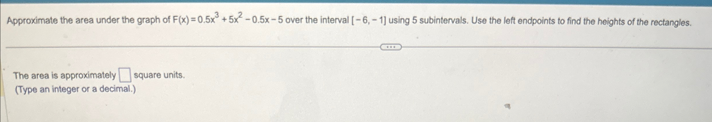 Solved Approximate the area under the graph of | Chegg.com