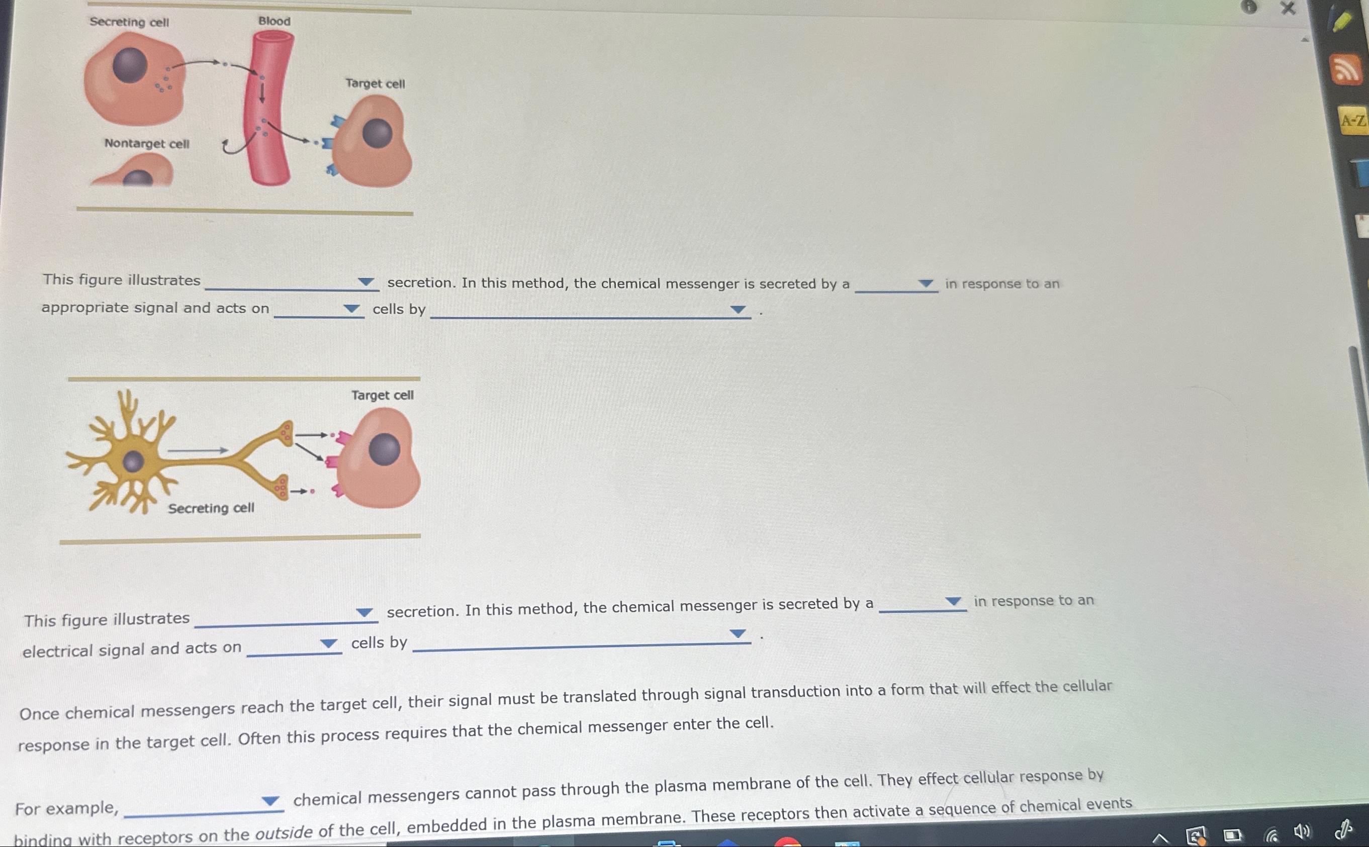 Solved This figure illustrates secretion. ﻿In this method, | Chegg.com