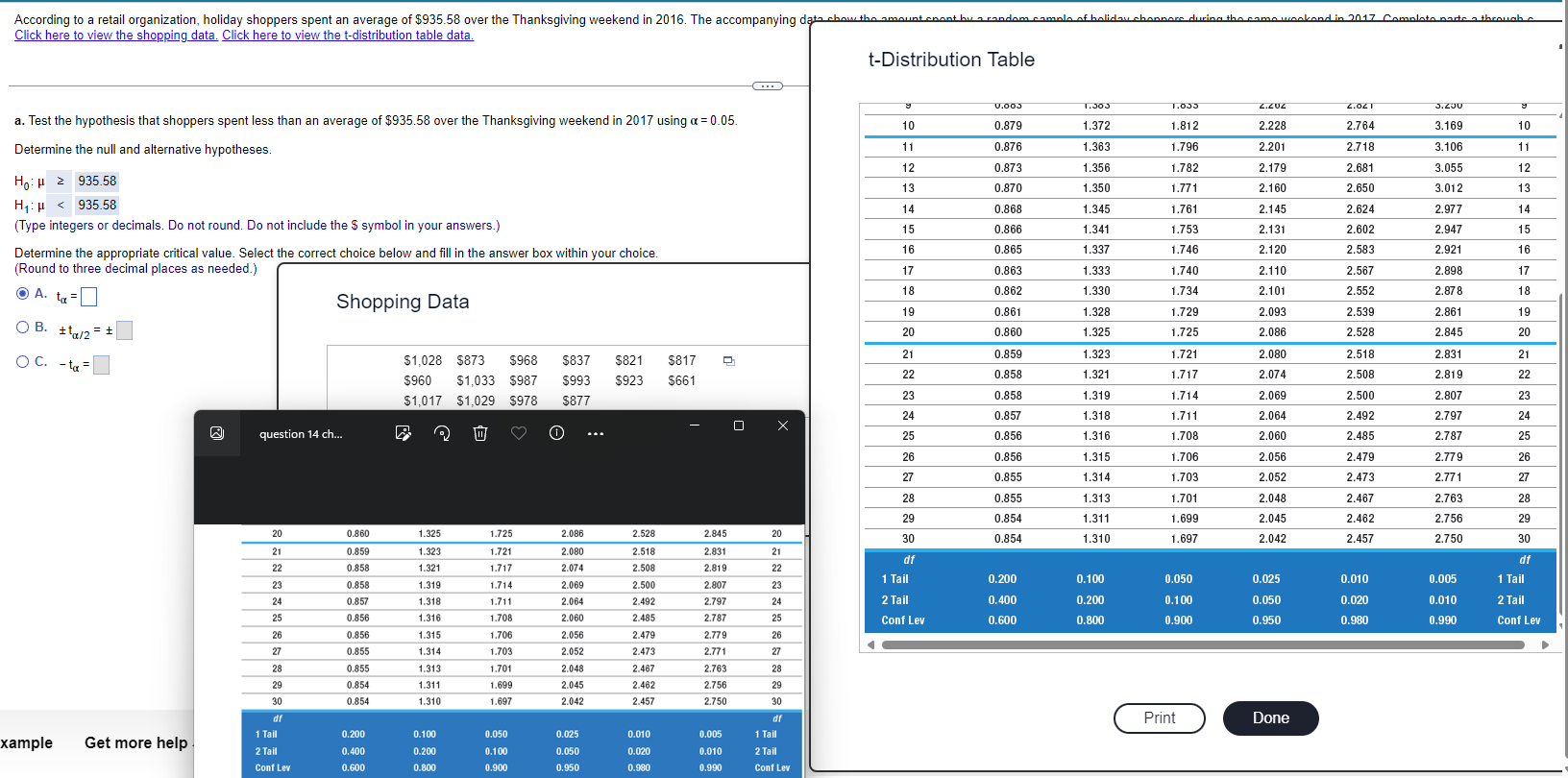 Solved Click here to view the shopping data. Click here to | Chegg.com