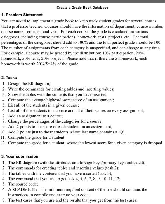 Solved 1. Problem Statement You are asked to implement a | Chegg.com Solved 1. Problem Statement You are asked to implement a | Chegg.com