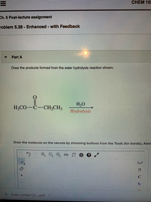Solved CHEM 10 Ch.5 Post-lecture assignment roblem 5.38- | Chegg.com