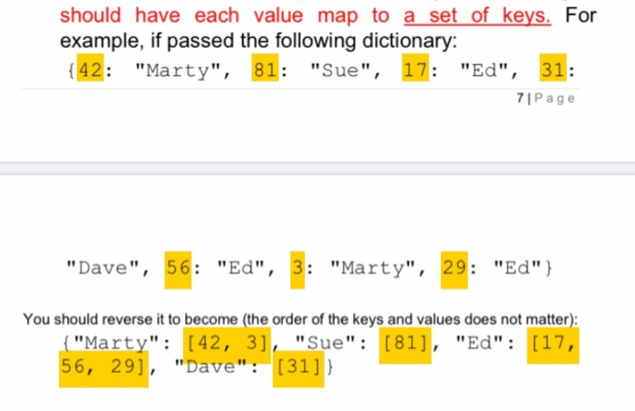 Solved Write a function in PYTHON called orange_dictionary | Chegg.com