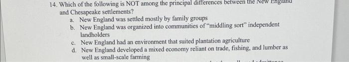 15. New England's closely controlled covenant system | Chegg.com
