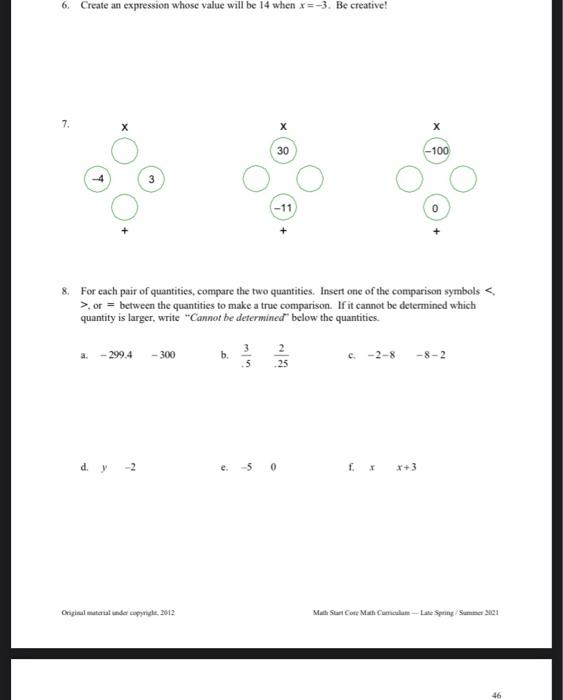 Solved 6. Create an expression whose value will be 14 when | Chegg.com