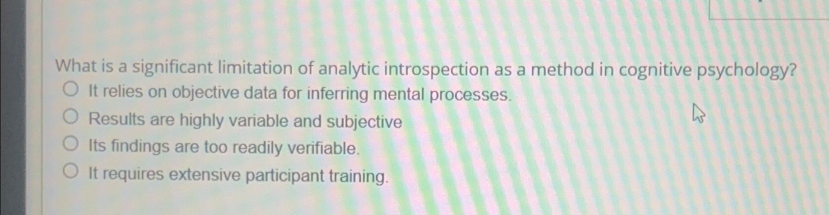 Solved What is a significant limitation of analytic | Chegg.com