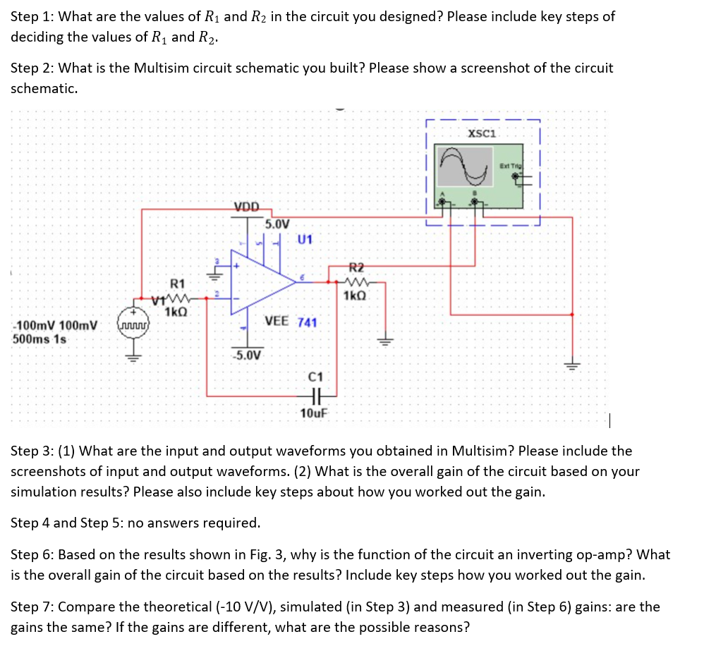 Step 3 1 ﻿what Are The Input And Output Waveforms
