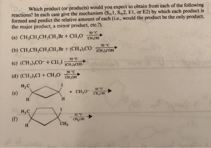 Solved Which product (or products) would you expect to | Chegg.com