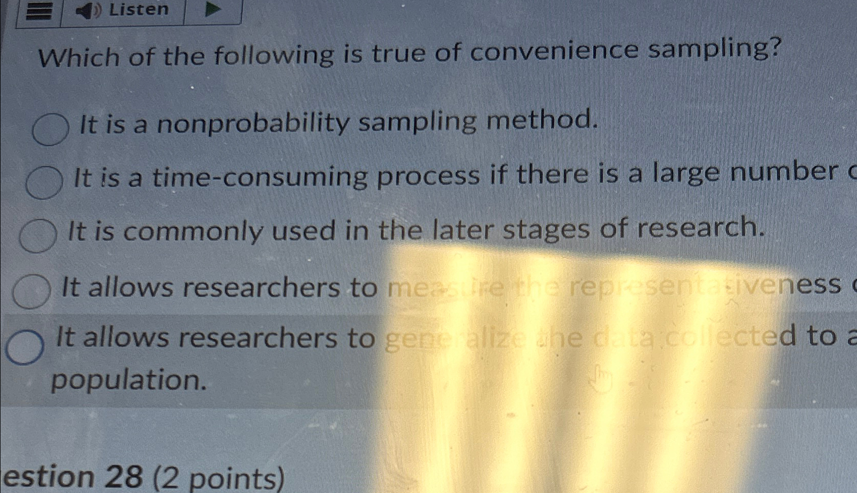 Solved Which of the following is true of convenience | Chegg.com