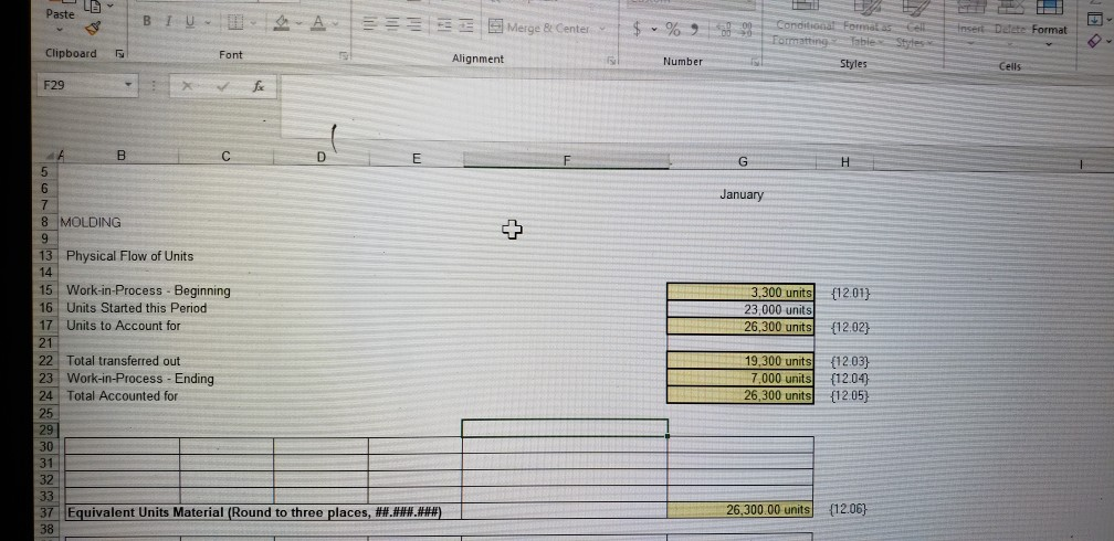 Solved Paste La BIU - A Merge & Center Format Clipboard Font | Chegg.com