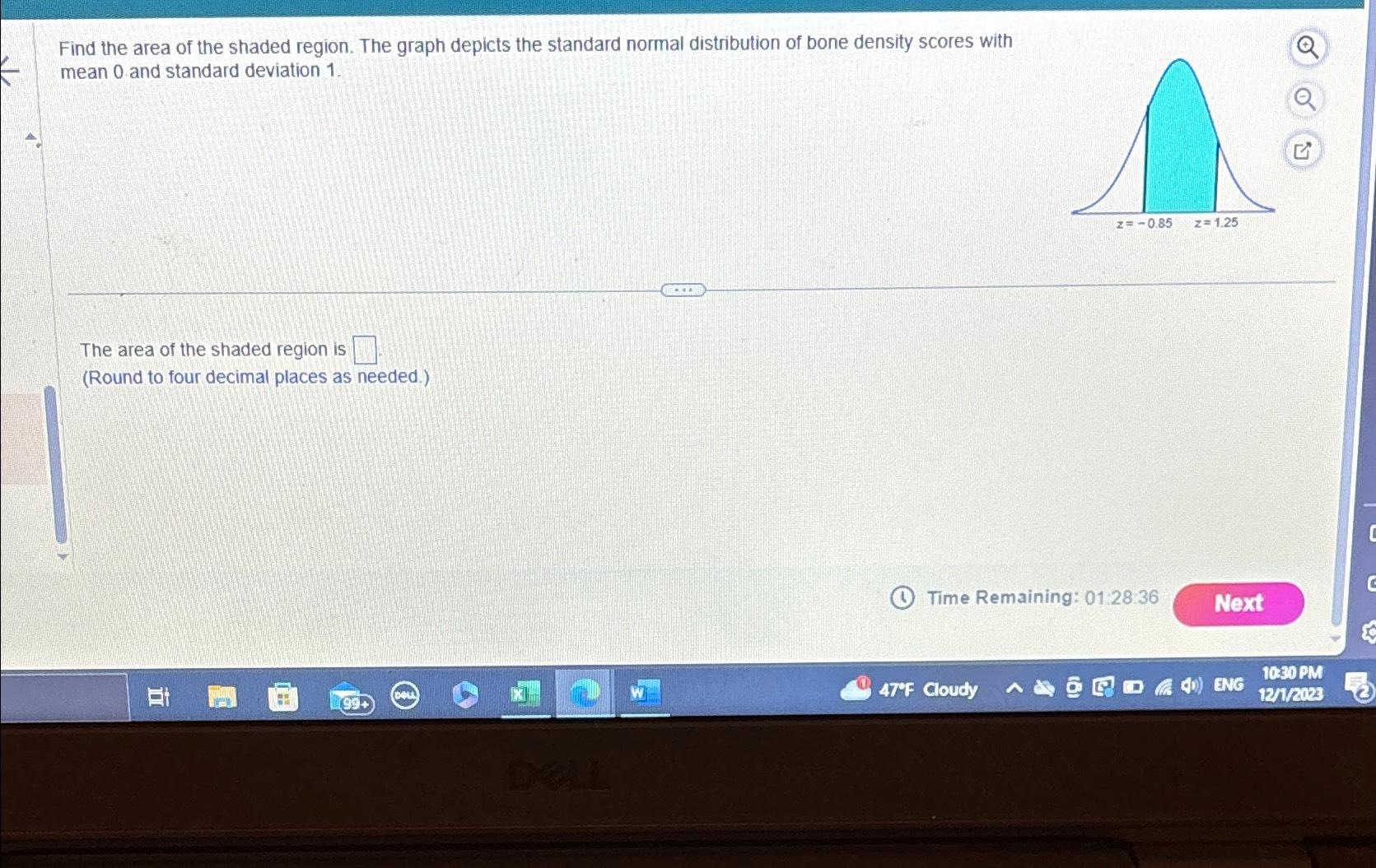 Solved Find the area of the shaded region. The graph depicts | Chegg.com
