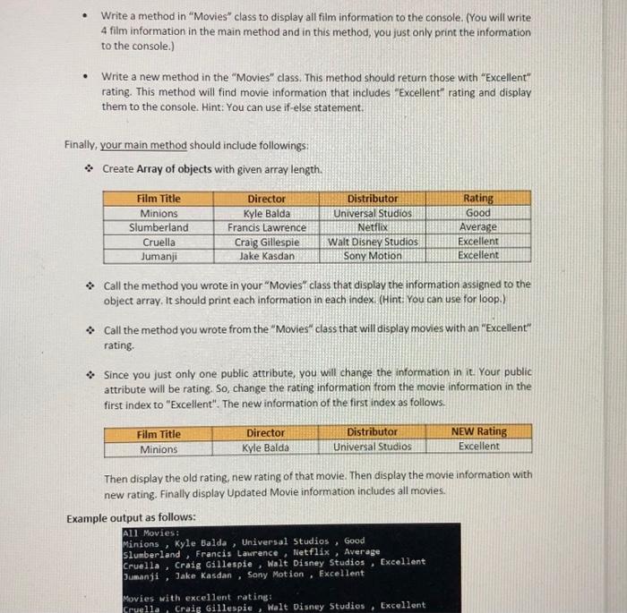 Solved QUESTION 1(100p) Write a class which is called | Chegg.com
