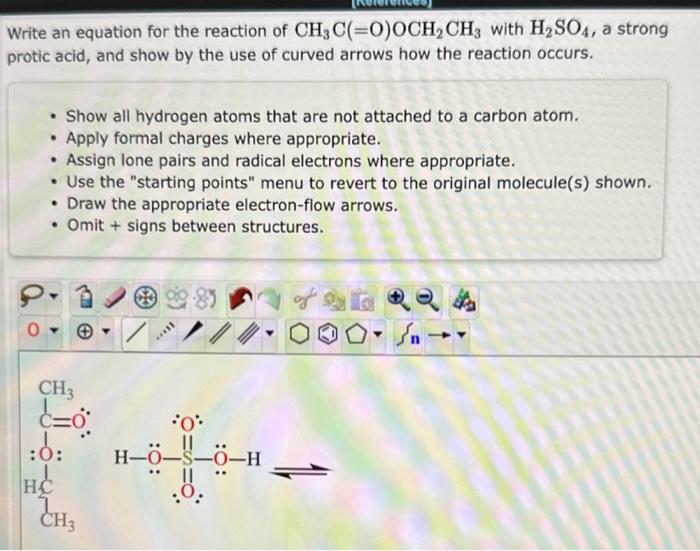 Solved Write an equation for the reaction of CH3C(=O)OCH2CH3 | Chegg.com