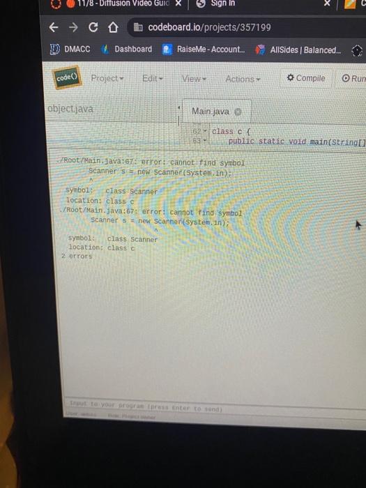 Solved rd.io/projects/357199 Niew = Actionsw Compite C | Chegg.com