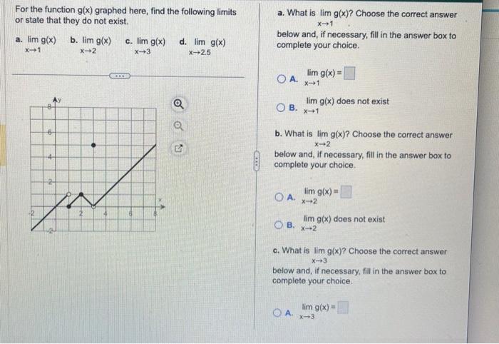 Solved For the function g(x) graphed here, find the | Chegg.com