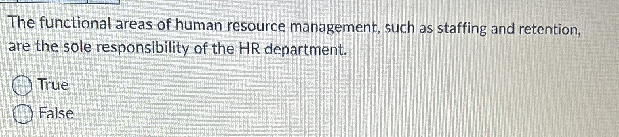 Solved The functional areas of human resource management, | Chegg.com