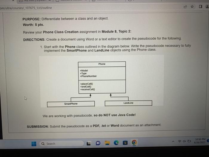 Solved Purpose Differentiate Between A Class And An Object 8944