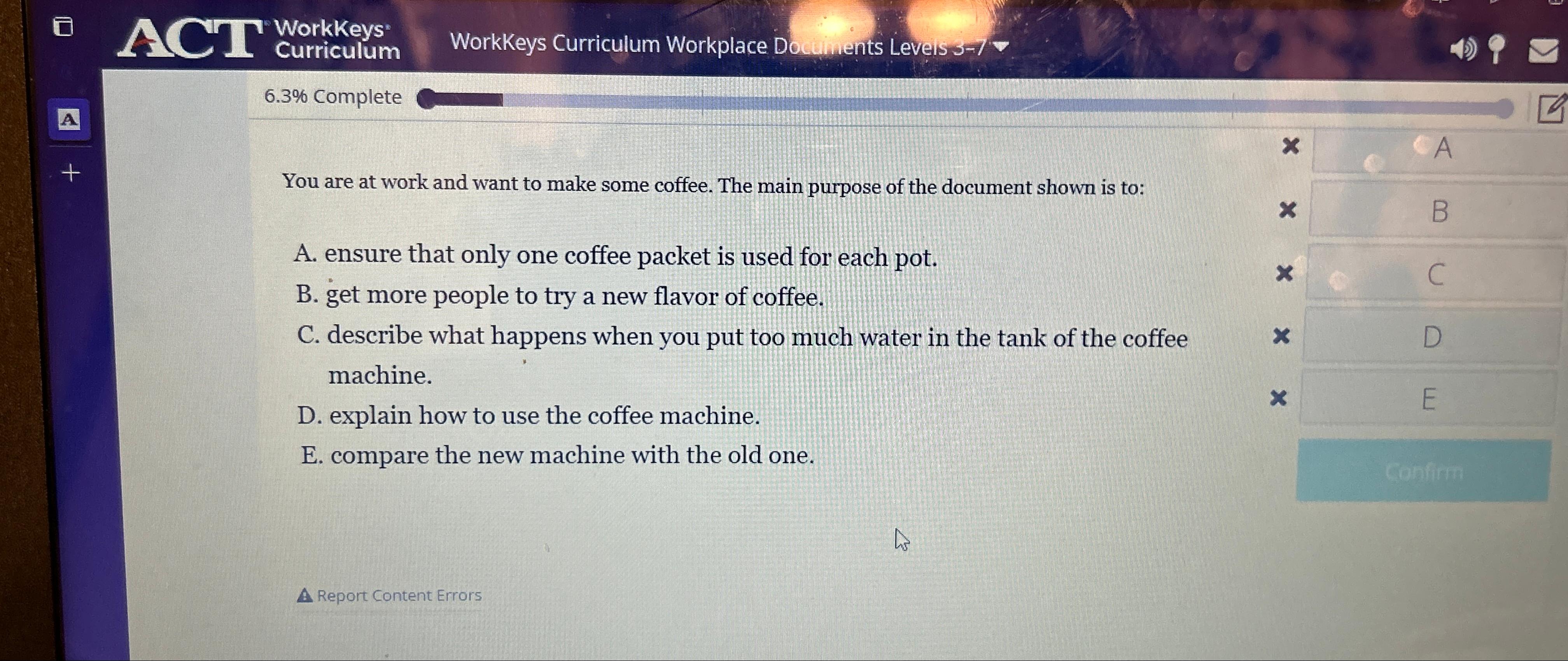 Solved WorkKeysCurriculumWorkKeys Curriculum Workplace | Chegg.com