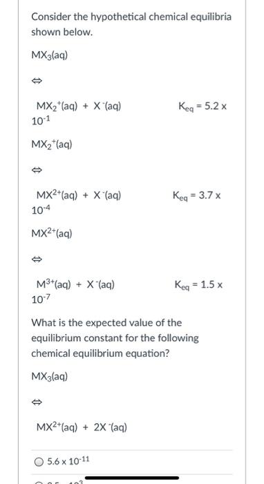 Solved The experimental rate law for the hypothetical | Chegg.com