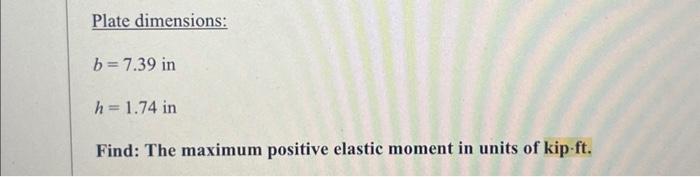 Solved Determine the maximum positive elastic moment | Chegg.com